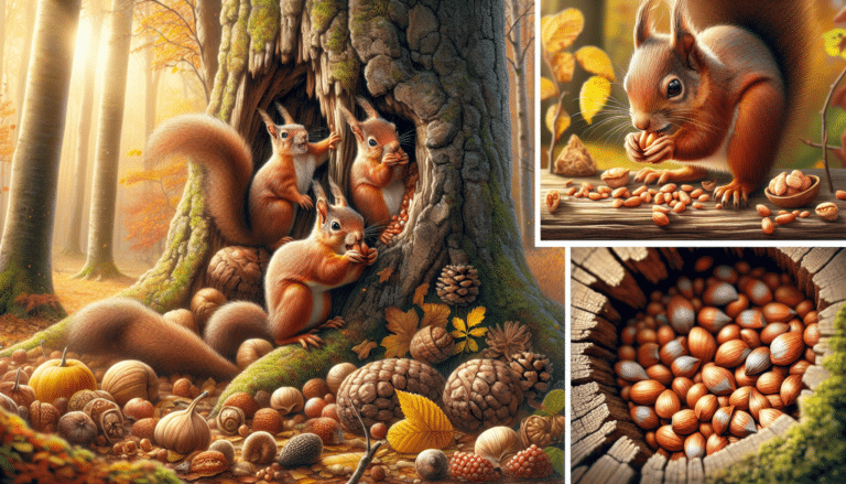 How Squirrels Store Food for the Winter - World Deer