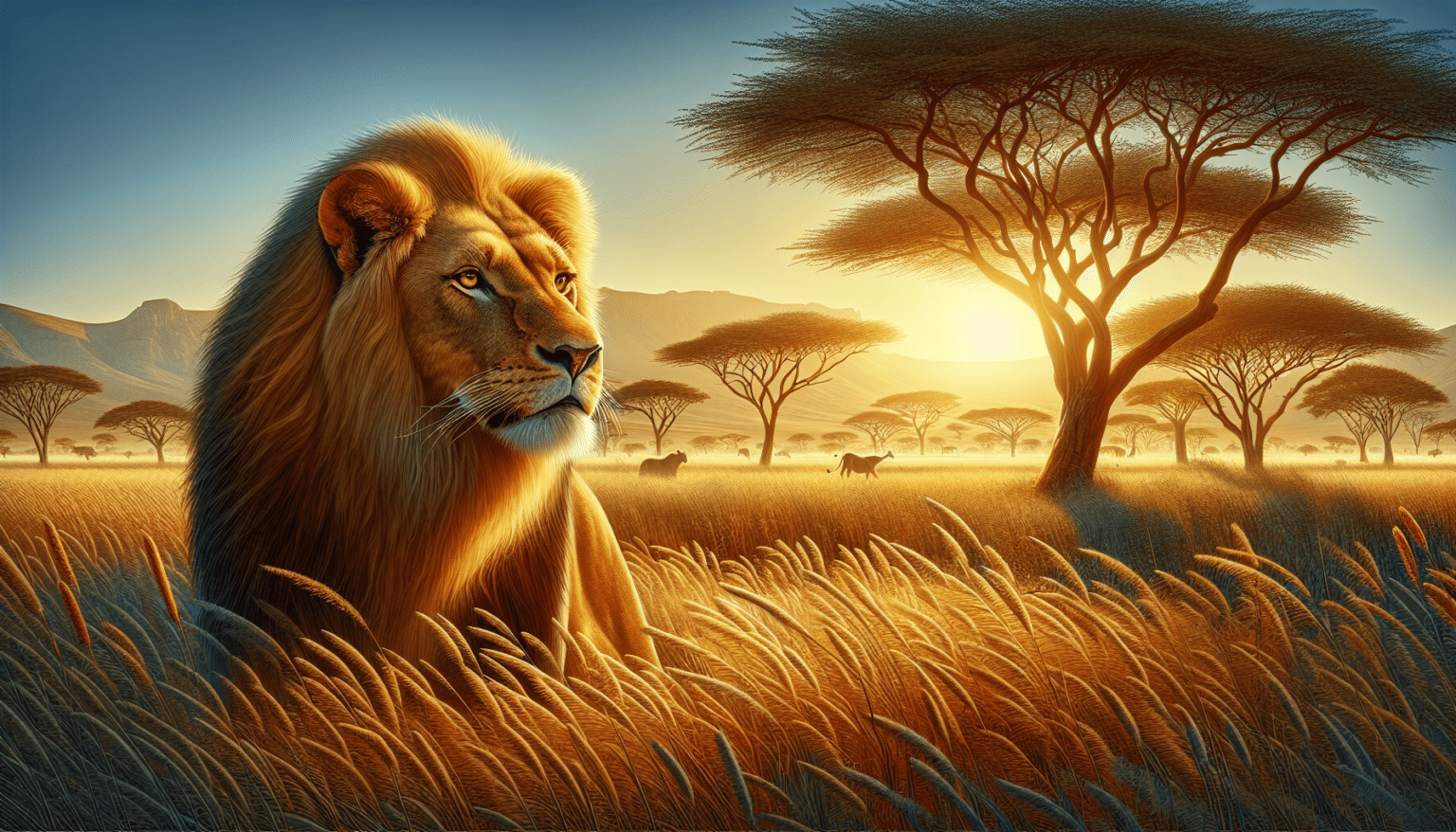 West African Lion (Panthera leo senegalensis) - World Deer